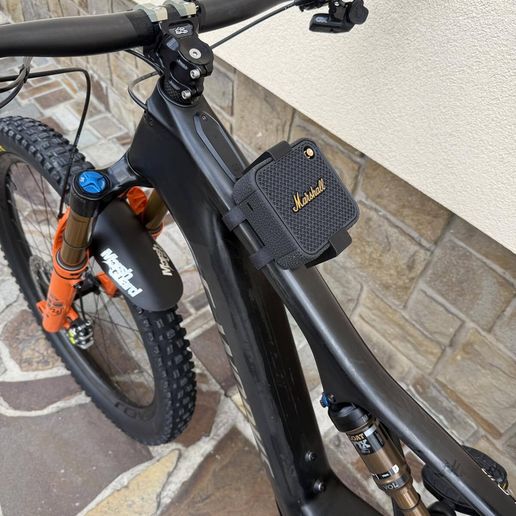 🔉 BT speaker bracket Marshall Willen for bicycle using Knog PowerFrame ...