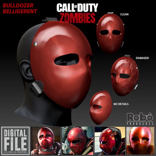 🚜 Bulldozer Operator Belligerent skin Mask - Call of Duty Zombies ...