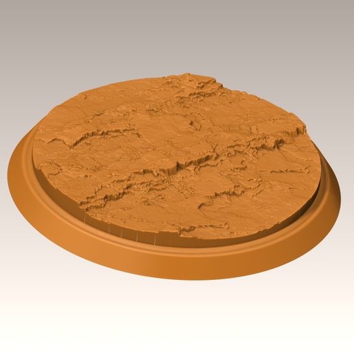 🪨 32mm hard rocks rpg table top base・ STL File for 3D printing・Cults