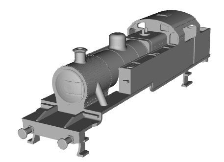 🚂 LMS Fowler 2-6-2T modified version 1/148 scale・ 3D File for 3D ...
