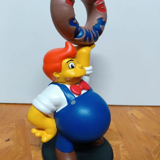 3D file simpson donut guy lard lad 🎃 ・3D printing template to download ...