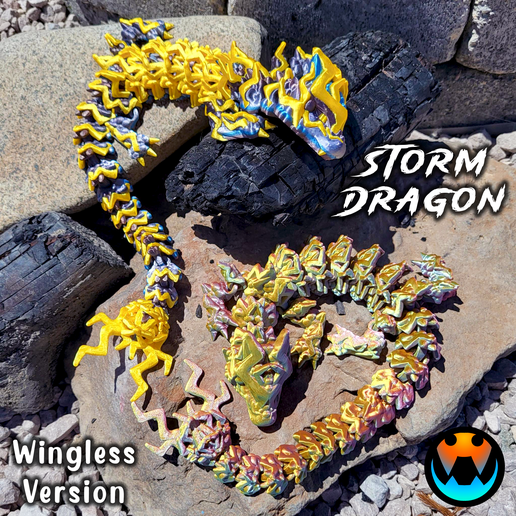 🐉 Storm Dragon, FANTASY DRAGON PET, FLEXIBLE PRINT IN PLACE ...