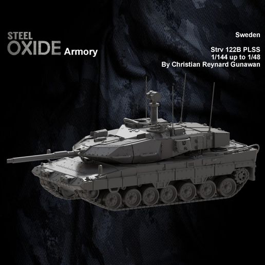 🇸🇪 Sweden Strv 122B PLSS・ STL File for 3D printing・Cults