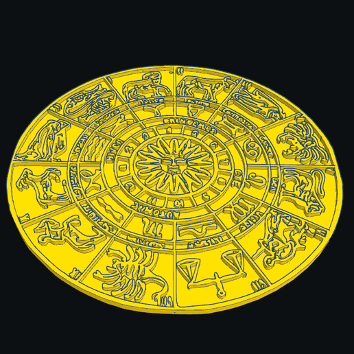 Free STL file The Zodiac Disc 🎨 ・3D print design to download・Cults