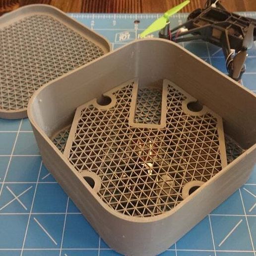 🚁 Tello Drone Case w/ Storage・Free STL File for ・Cults