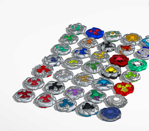 🆒 Large Pack Of beyblade X Blades (1 YEAR ON CULTS3D!)・Free STL File ...