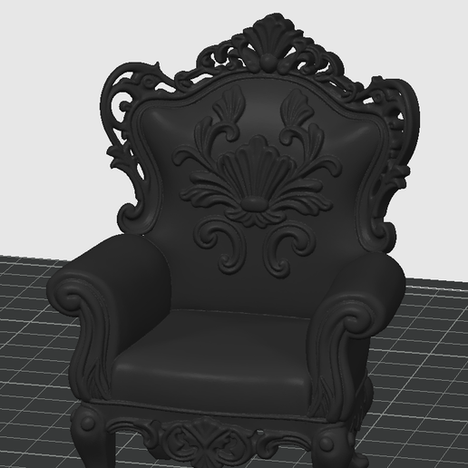 🪑 Gothic Miniature Table and Chairs STL | Dollhouse miniatures Stl ...