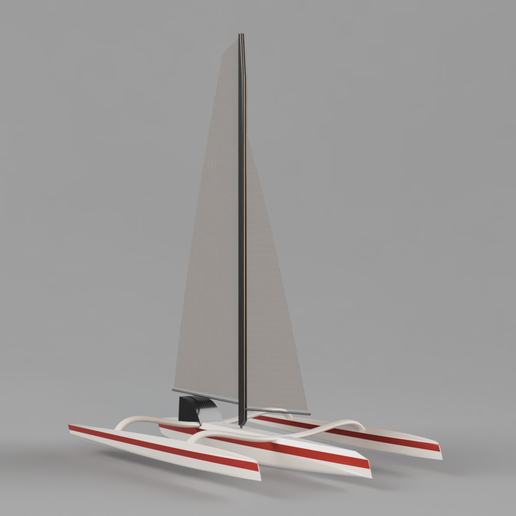 🛥️ Trimaran Mod70 for RC model 98cm・Free STL File for CNC machining ...