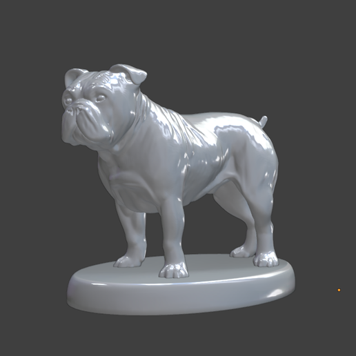 🐕 English Bulldog British Bulldog Dog Figure - 3D Print Model・ STL File ...