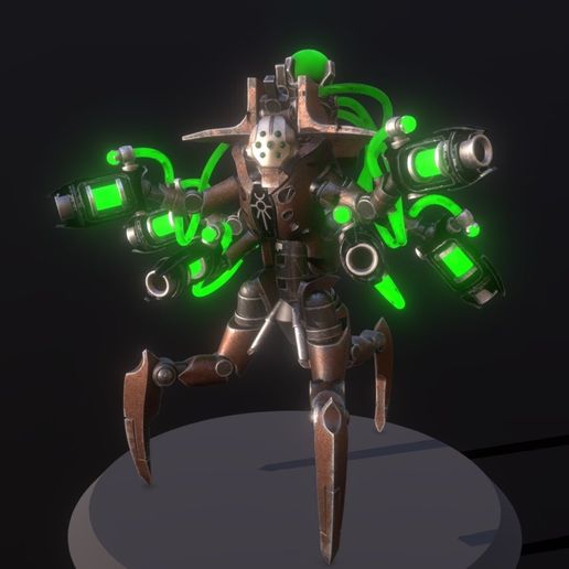 3D file The Hexxy Metal Spider Skeleton 🕷️ ・3D print design to download ...