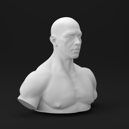 STL file Andrew Tate Sculpture 3D Print Model Bust for 3D Printing 3D ...