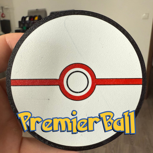 🐉 Premier Ball Poke Ball Base para copos Pokémon・Arquivo STL para ...