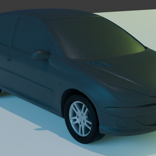 🚙 PEUGEOT 206 3 DOORS・ 3D File for 3D printing・Cults