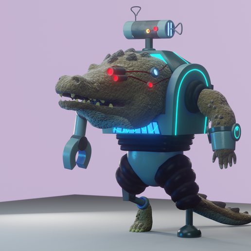 🦸 Crocubot (Rick and Morty).・ STL File for 3D printing・Cults