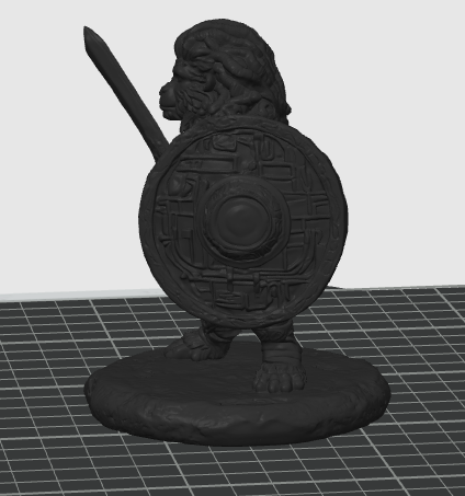 🐒 Stoneclaw Primate Guardian・ OBJ File for 3D printing・Cults