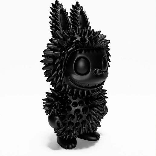 👾 Black Labubu Punk Grunge Thorn The Monsters toy・ STL File for 3D ...