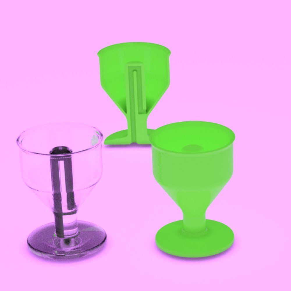 STL file Pythagorean Wine Glass・3D print object to download・Cults