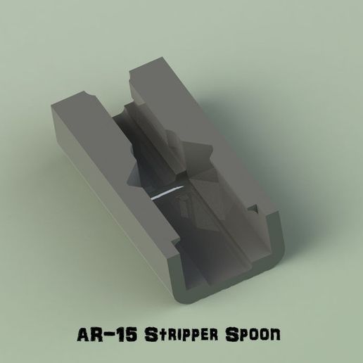 🥄 AR-15 Magazine Loading Spoon・Free STL File for ・Cults