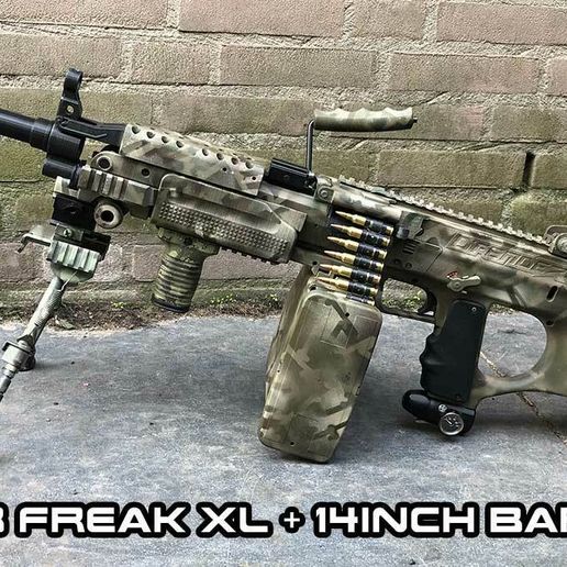 🪚 freak XL barrel tips set for the UNW Defender M249 saw platform・ 3D ...