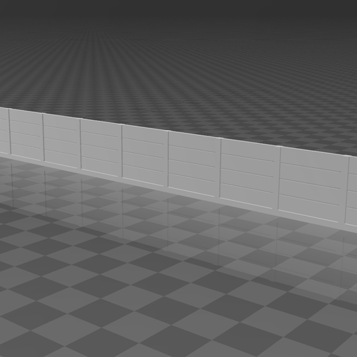 🚆 HO - Concrete Plate Fence・ STL File for 3D printing・Cults