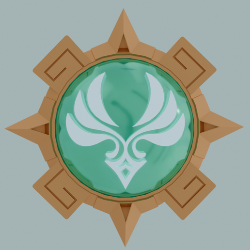 🎲 Genshin Natlan Anemo Vision・ STL File for 3D printing・Cults