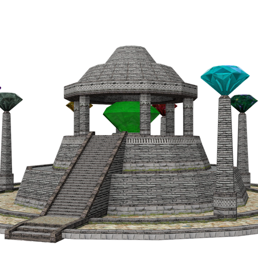⛩️ Emerald shrine for jakks pacific sonic figures・ 3D File for 3D ...