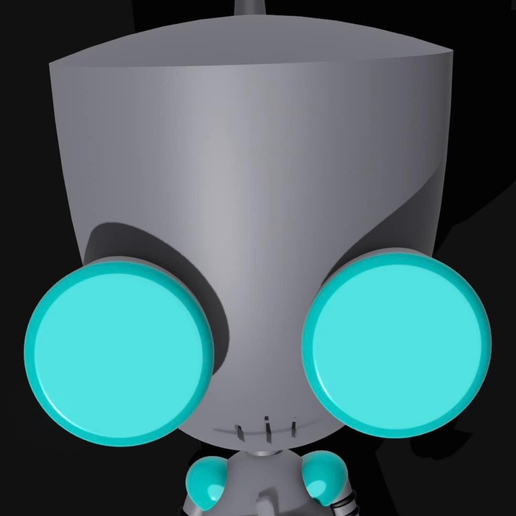 👾 Gir- Invader Zim・Free 3D File for 3D printing・Cults