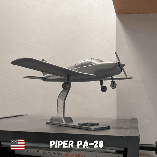🛩️ Piper PA-28 Cherokee・ STL File for 3D printing・Cults