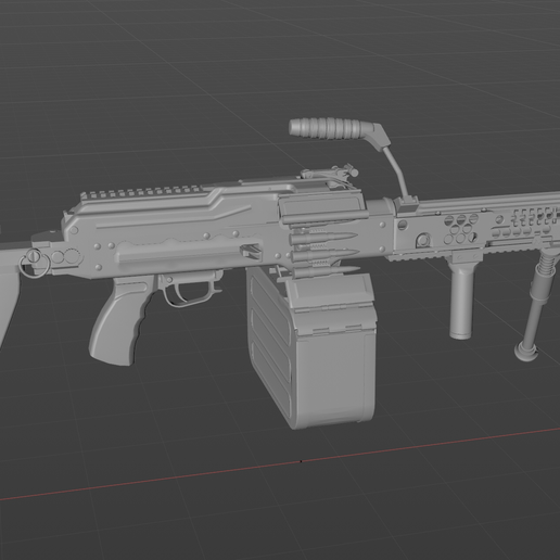 OBJ file Russian PKP-SP machine gun 🔫 ・Model to download and 3D print・Cults