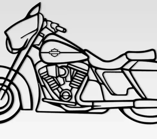harley davidson motorcycle coloring pages