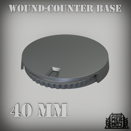 STL file Wound-counter base 40mm ⚔ ・3D printer model to download・Cults