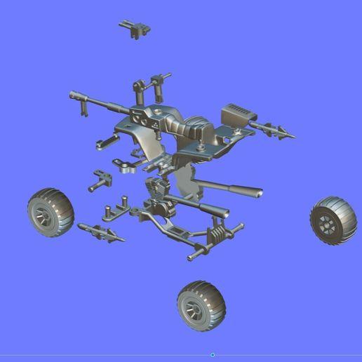 🩻 1980s CLASSIC GI-JOE ATV-FERRET - 3D SCAN・ STL File for 3D printing・Cults
