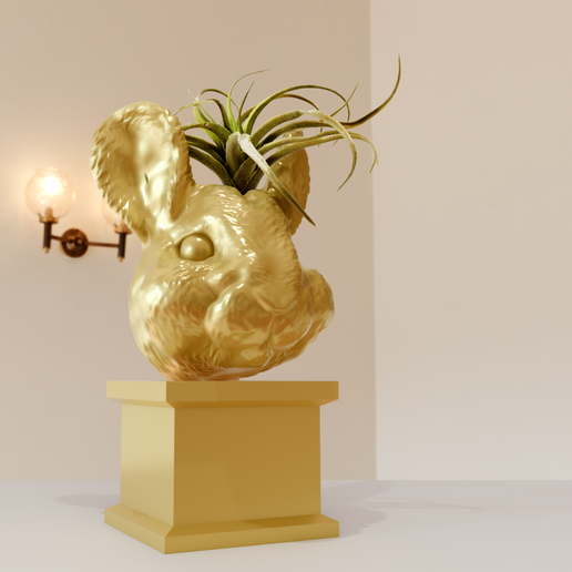 STL file chinchilla bust planter pot flower vase stl 👤 ・3D printable ...
