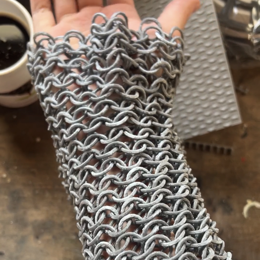 🎭 Chainmail sleeve v2.1 is here – and it’s a game changer・ STL File for ...