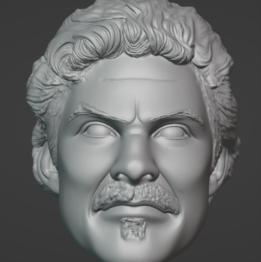 ️ Cabeza David Hasselhoff alias Garth Knight・Archivo STL para Impresión ...