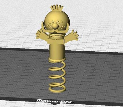 🪄 Zebedee - From The Magic Roundabout (Wobbles on the spring and arms ...