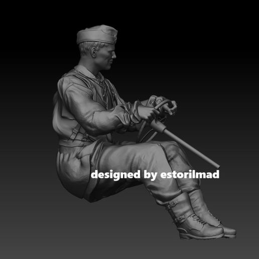🫡 WW2 GERMAN SOLDIER WAFFEN DRIVER・ STL File for 3D printing・Cults