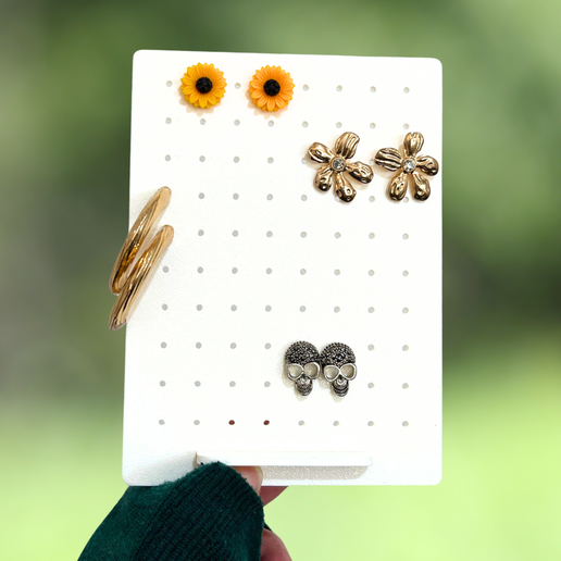 STL file Stud Earring Holder 💍 ・3D printing design to download・Cults