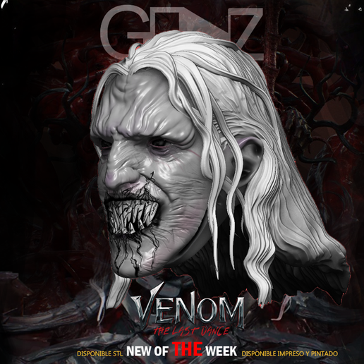 Archivo STL KNUL, VENOM, KING IN BLACK, CONCEPT ART VERSION 🤴 ・Plan de ...