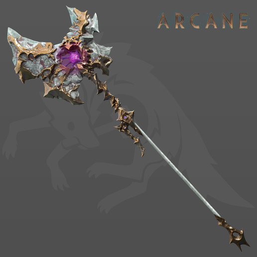 🔨 Jayce Corrupted Hammer Arcane Season 2 League of Legends stl for ...