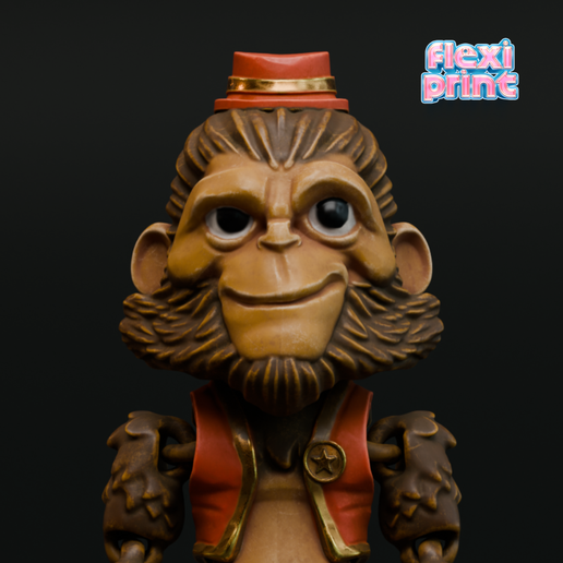 🐒 Monkey | Flexi Print・ 3D File for 3D printing・Cults
