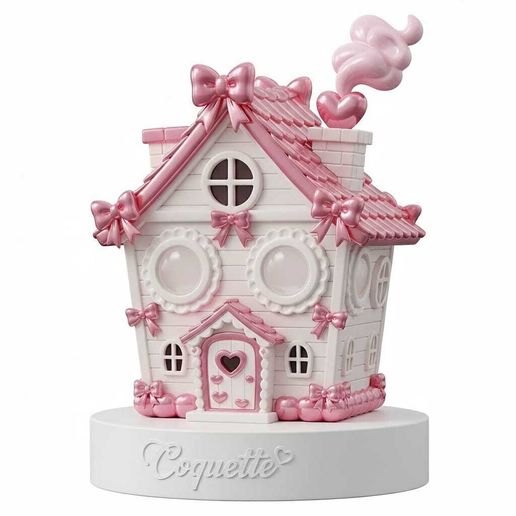 🏠 casa coquette chibi bows・ STL File for 3D printing・Cults