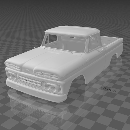🚙 Chevrolet C10 283cu V8 1960 Shell Body – Divided Parts for Easy ...