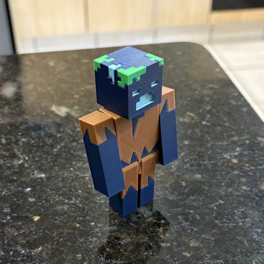 🧟 Drowned fully articulated・ STL File for 3D printing・Cults