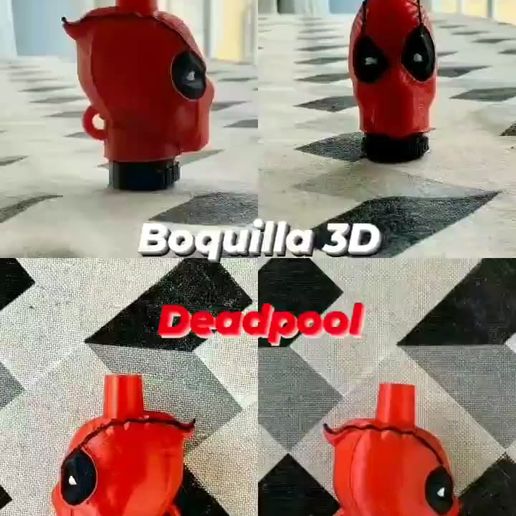 🎨 Deadpool Narghile Mouthpiece・Бесплатный бесплатно STL для ・Cults