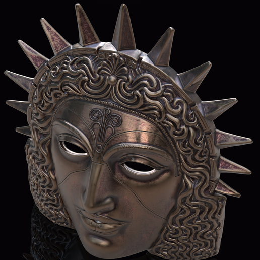 🏛️ Helios Mask II・ STL File for 3D printing・Cults