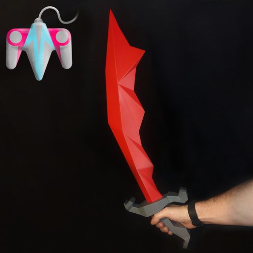 STL file OSRS Dragon Scimitar 🐉 ・3D print design to download・Cults