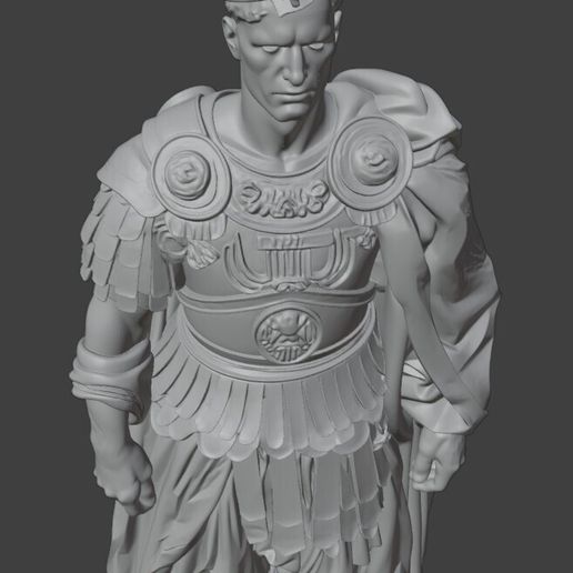 📁 Roman Emperor Statue STL File for 3D Printing | Ancient Rome Caesar ...