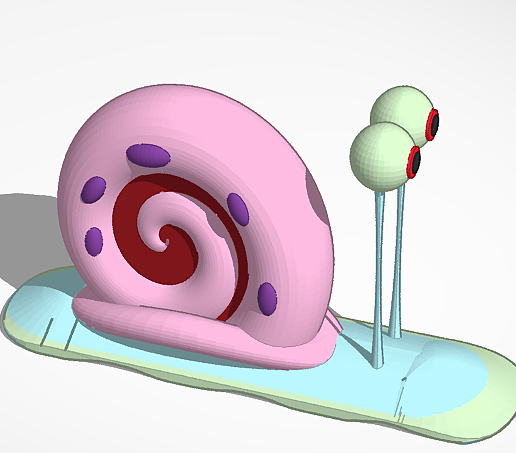 STL file gary the snail 🐌 ・Model to download and 3D print・Cults