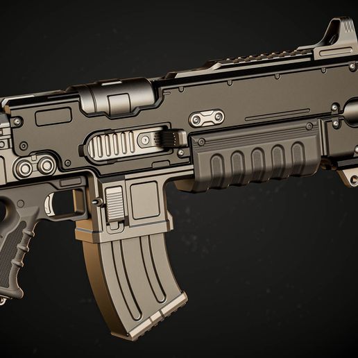 🛰 MK2 Space Rifle Display/Cosplay Prop・Free STL File for 3D printing・Cults